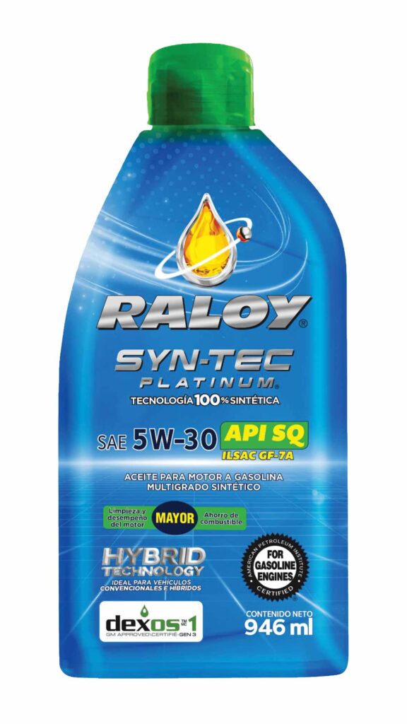 Raloy Syn-Tec Platinum SAE 5W-30 API SQ ILSAC GF-7A DEXOS-1 GEN 3 – RALOY